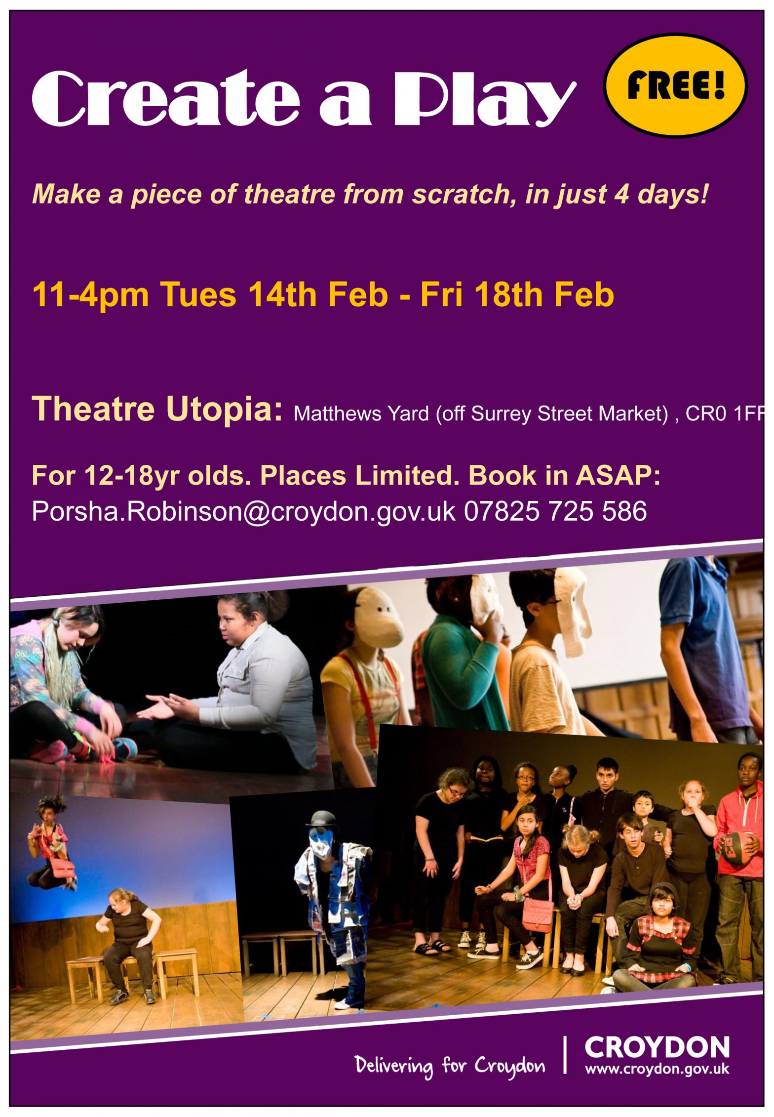 Free half-term activities - theatre, debate, and music - Newsroom