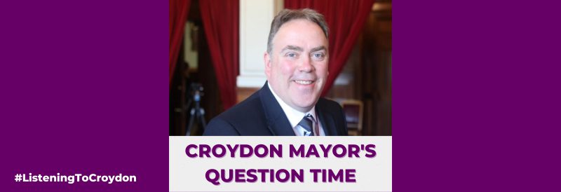 Listening to Croydon – Mayor’s Question Time in South Croydon - Newsroom